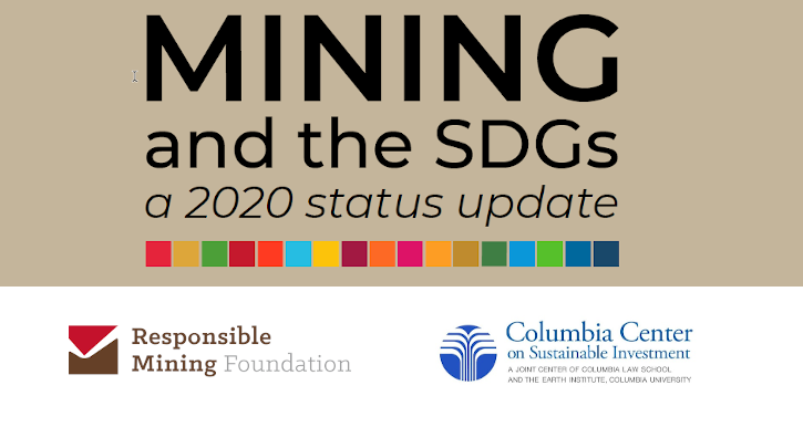 Mining and the SDGs: a 2020 status update - Responsible Mining ...